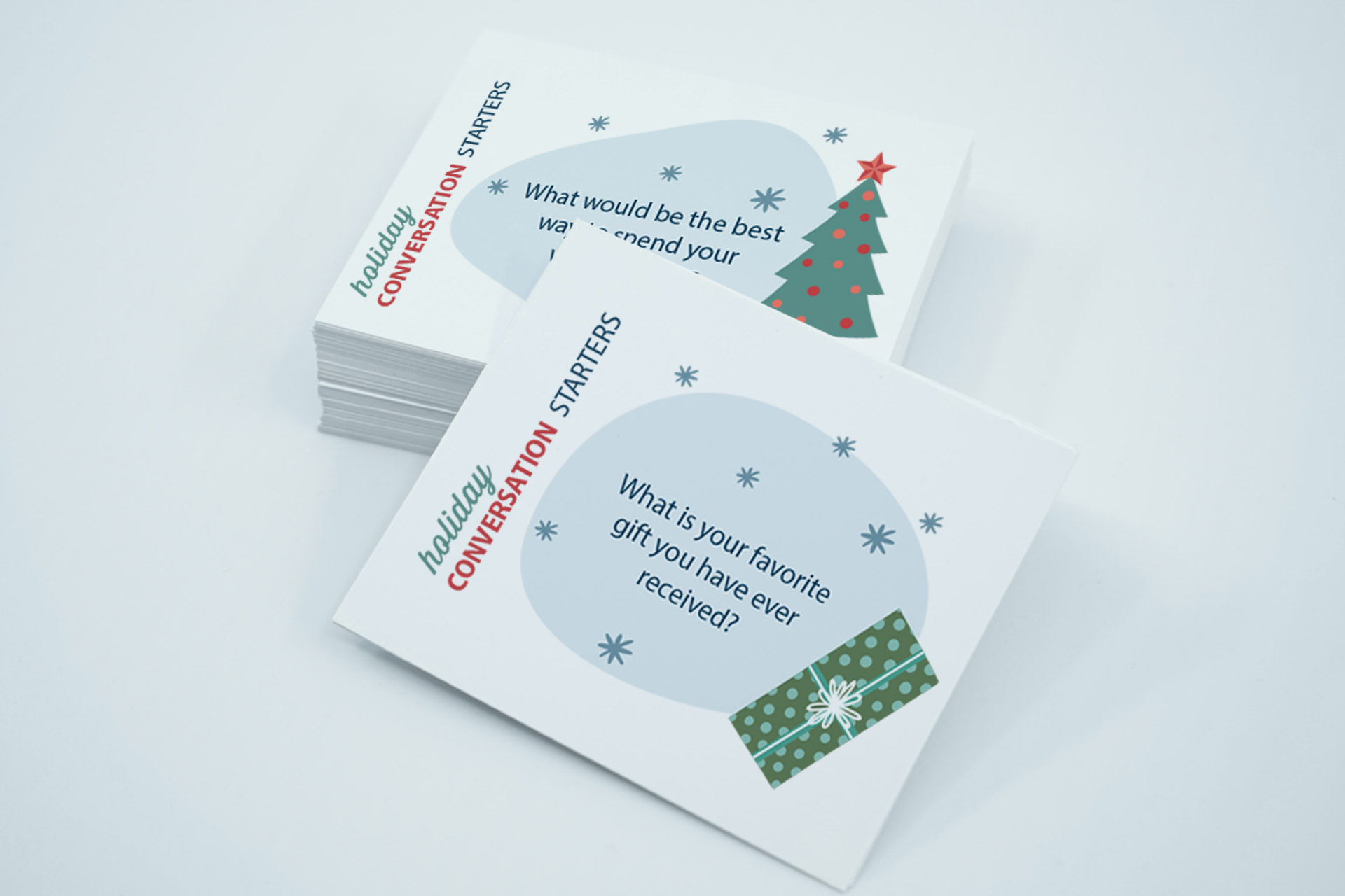 Holiday Conversation Cards - iteach